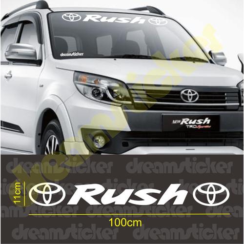 Jual Sticker Stiker Kaca Depan Toyota Rush Windshield - Silver - Kab ...