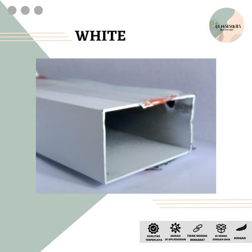 Jual HOLOW JIDAR ALUMINIUM 1X2 INCH *GRATIS ONGKOS POTONG* - Putih ...