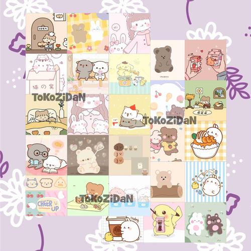 Jual STIKER SEGEL KECIL AESTHETIC STICKER KAWAII LUCU KOTAK UNTUK SEAL ...