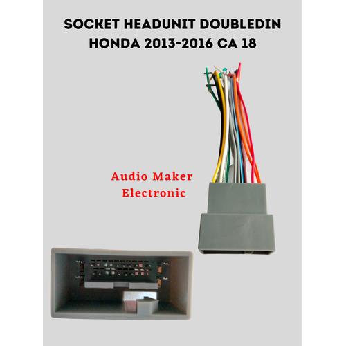 Jual Kabel Soket Double Din PNP Honda 2013-2016 CA18 Socket Plug N Play ...