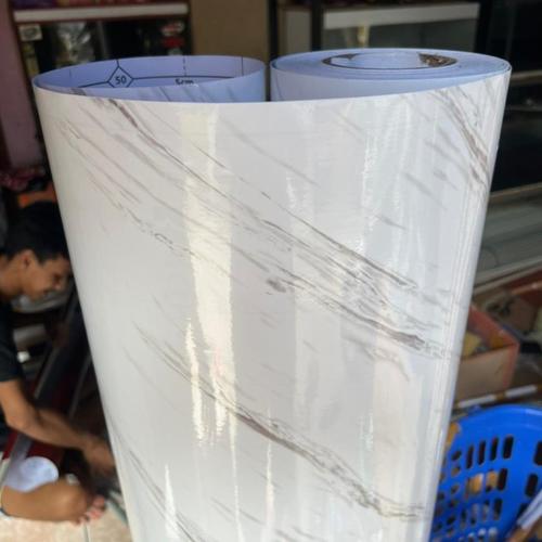 Promo stiker putih polos wallpaper pelapis lemari putih glosy sticker ...