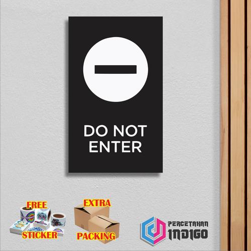 Jual Papan tanda sign board akrilik 15cmx25cm Do not Enter - Kab ...