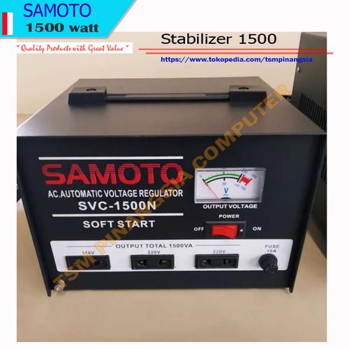 Jual Stabilizer / Stabiliser listrik Samoto 1500 / 1500 Watt - Jakarta ...