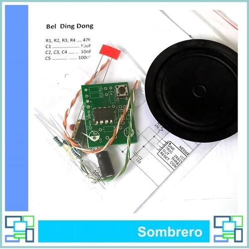 Jual Kit belajar elektronika DIY dingdong doorbell NE555 PCB + komponen ...