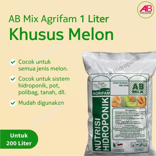 Jual AB Mix Nutrisi Hidroponik Melon Agrifam 1 Liter - Kab. Bogor - AB ...