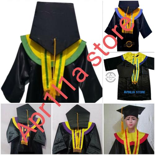 Jual baju toga anak tk wisuda - kuning ungu, L - Kota Tangerang Selatan ...