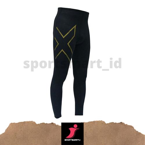 Jual 2XU Men Elite MCS Compression Tight/ Original - BLK/GLD, S ...