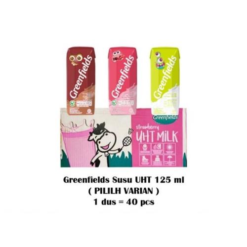 Jual susu uht greenfields 125 ml coklat strawberry full cream kartun dus - Kota Surabaya ...