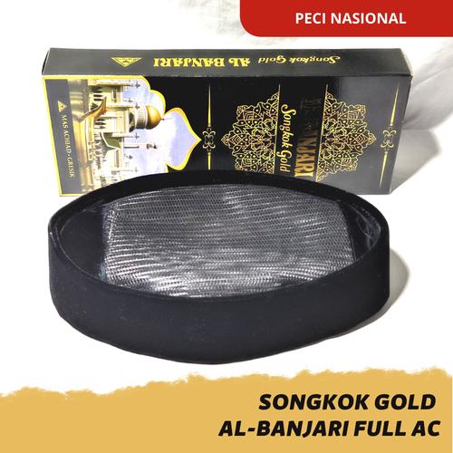 Promo Peci Nasional Songkok President AL BANJARI Gold Kopiah Full AC - Tinggi 7, 3 - Kota ...