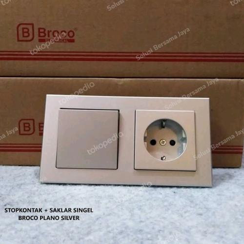 Jual Stop Kontak + Saklar Engkel Broco Plano - Jakarta Pusat - Solusi ...