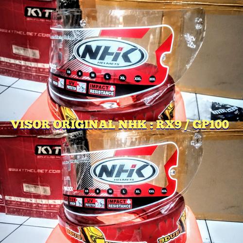 Jual flat visor clear Nhk Rx9 ,Nhk gp1000 dan Gm race pro 100%ORIGINAL ...