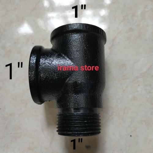Jual TEE / T JET PUMP 3 WAYS 1" BESI TEBAL / Tee 3 way Besi Tabung ...