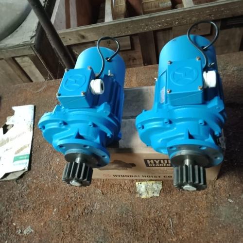 Jual Open Gear Motor long travel Hoist Crane Hyundai 1.5 KW 4 Pole ...