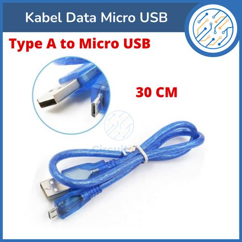 Jual Kabel Data Micro USB 30CM NodeMCU Arduino TYPE A Male - Jakarta ...