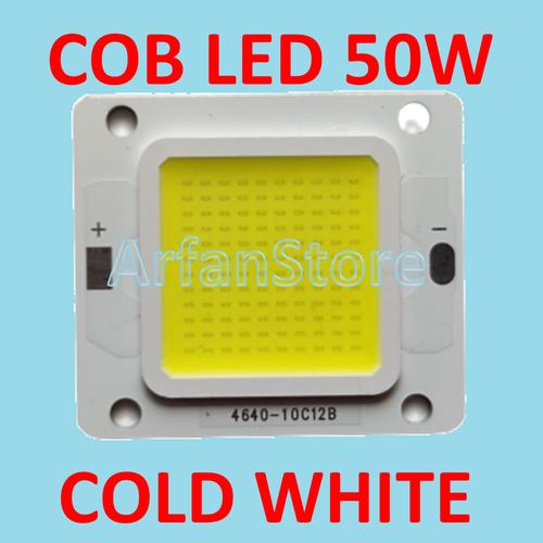 Jual COB LED 50W HPL Cold White High Power LED 100 Chip Putih Super Terang - 100 CHIP - Kota ...