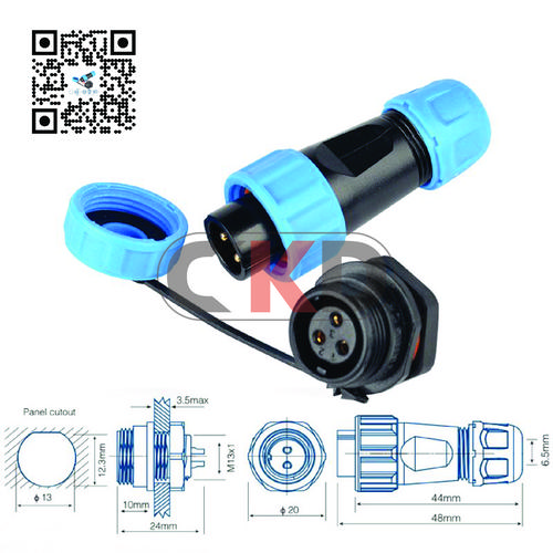 Jual Connector water resist 3pin 4pin cnc controller plasma cable ...