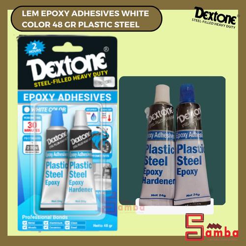 Jual DEXTONE LEM EPOXY ADHESIVES WHITE COLOR 48 GR PLASTIC STEEL ...