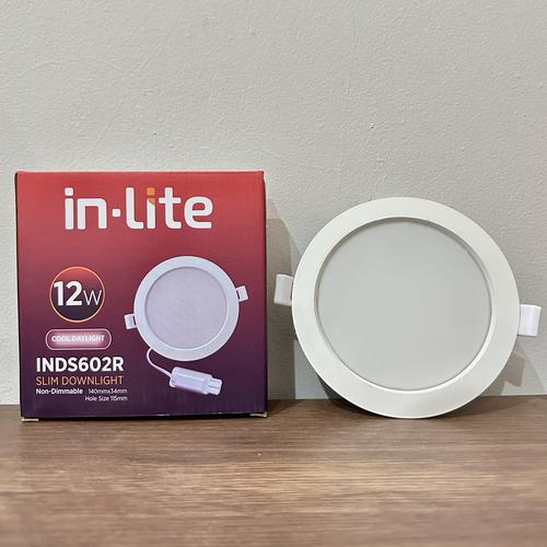 Jual LAMPU LED PLAFON INLITE SLIM DOWNLIGHT 12WATT - INDS602R - Putih ...