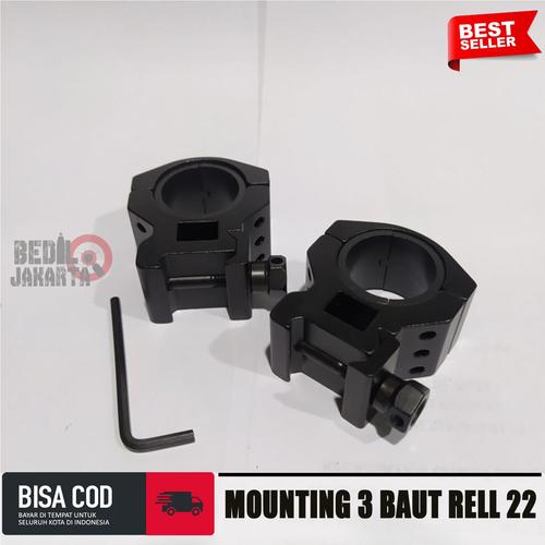 Jual MOUNTING PENDEK OD 30 MONTING REL 22 OD 25 30 MONTING 3 BAUT ...