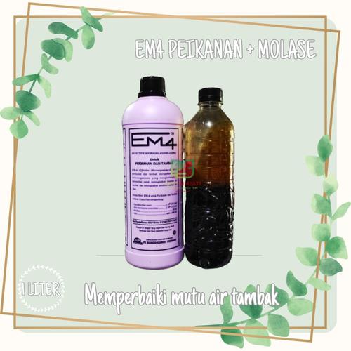 Jual Paket EM4 dan Tetes Tebu / EM4 Perikanan 1 liter + Tetes Tebu ...
