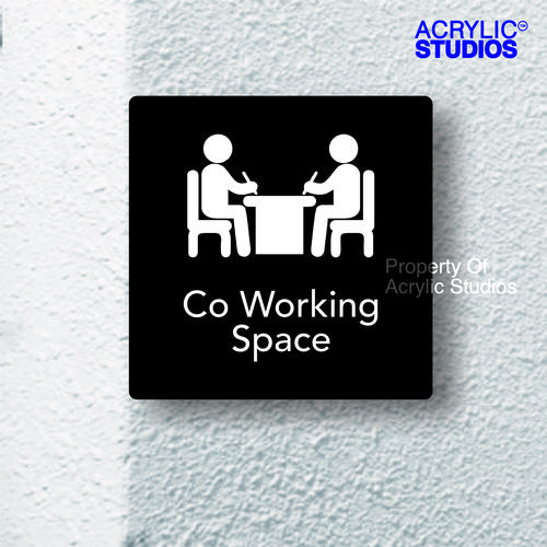 Jual Sign Board / Akrilik Sign Modern Kotak / Signage Co Working Space ...