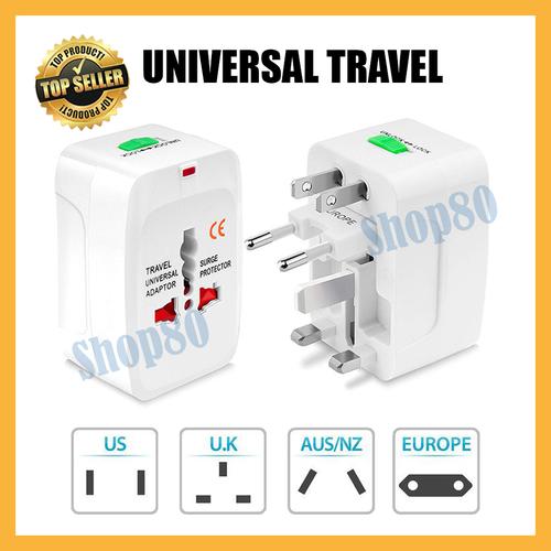 Jual Universal Travel Adaptor Converter Stop Kontak Colokan US UK EU AU ...
