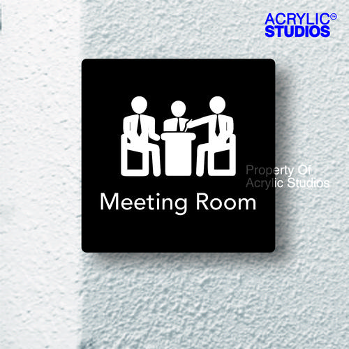 Jual Sign Board / Akrilik Sign Modern Kotak / Signage Meeting Room ...