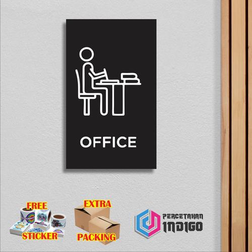 Jual Papan tanda sign board akrilik 15cmx25cm Office - Kab. Bekasi ...