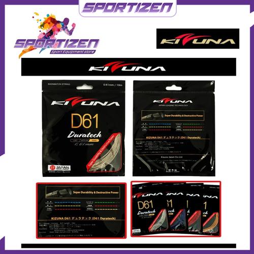 Jual SENAR RAKET BADMINTON BULUTANGKIS KIZUNA D61 DURATECH - Putih ...