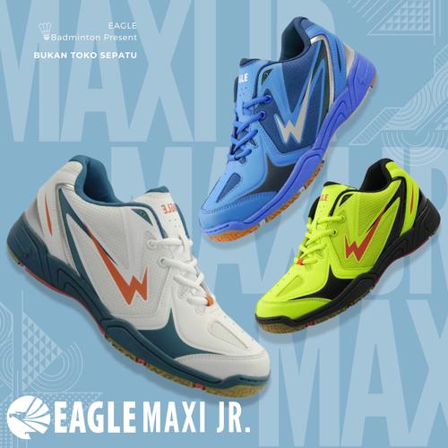 Jual EAGLE MAXI JR SERIES SEPATU BADMINTON BULUTANGKIS ANAK - PUTIH BIRU, 34 - Jakarta Barat ...