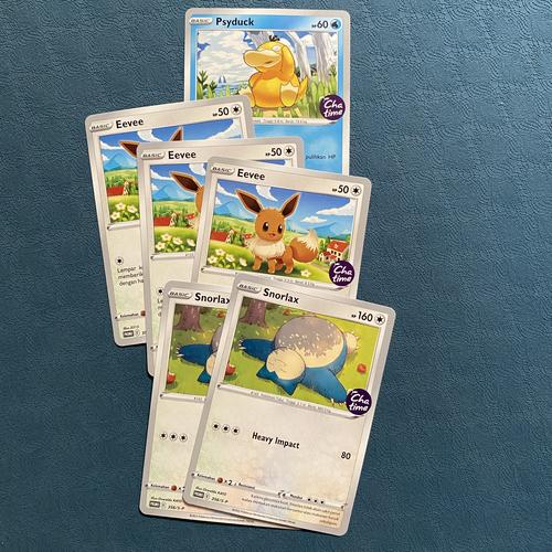 Jual Pokemon promo chatime - snorlax psyduck eevee mewtwopikachu ...