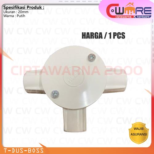 Jual T-dus boss cabang 3 4 conduit pipa terminal sambungan 3 4 jalur ...