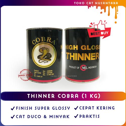 Jual Thinner / Tiner / Thiner / Pengencer Cat COBRA HITAM (1 L) - READY ...