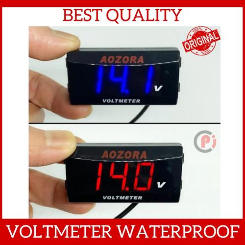 Jual Voltmeter Waterproof Untuk Motor Mobil Volt Meter Mini 3 in 1 / 1 ...