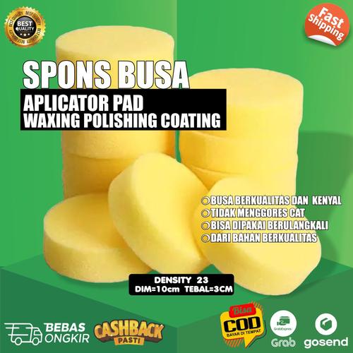 Promo Sponge Busa Foam Aplicator Pad Spons Wash Polish Wax Poles Semir ...