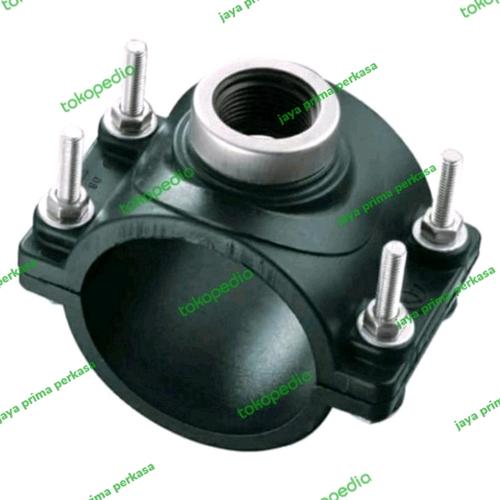 Jual Clamp Saddle Hdpe 200mm x 1 1/2" inch / Klem sadle pipa 20cm x 1 ...