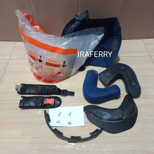 Jual Busa helm ink cx 22 satu set karet kaca helm ink cx22 warna silver ...