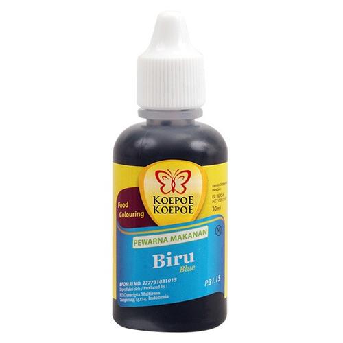 Jual PEWARNA MAKANAN WARNA BIRU KOEPOE-KOEPOE 30ML FOOD COLOURING ...
