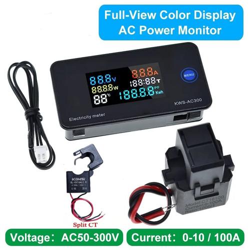 Jual KWH 220VAC 20A WATT VOLT AMPERE DIGITAL POWER METER LCD 6 IN 1 ...