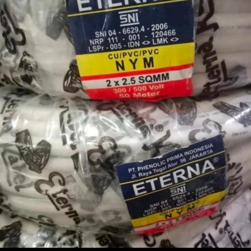 Jual KABEL LISTRIK ETERNA NYM 2X2.5 DIECER PERMETER - Jakarta Timur - Eka jaya88 | Tokopedia