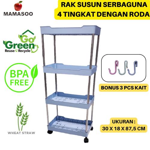 Jual Rak Troli 4 Susun Multi Fungsi - Biru, 4 Susun - Kota Tangerang ...