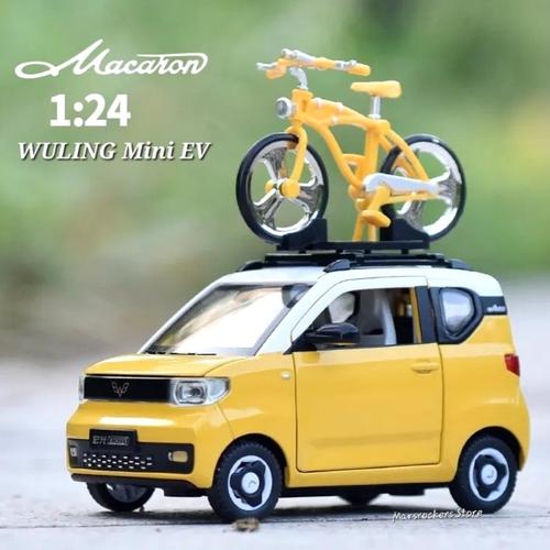 Jual Diecast Mobil Listrik Wuling Mini EV Miniatur Skala 1:24 - Merah ...