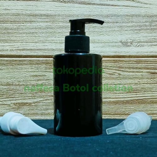 Jual Botol Pump 250ml Hitam / Botol RFS 250ml Dioly Hitam Tutup Pump Lotion - Hitam - Kab. Bogor ...