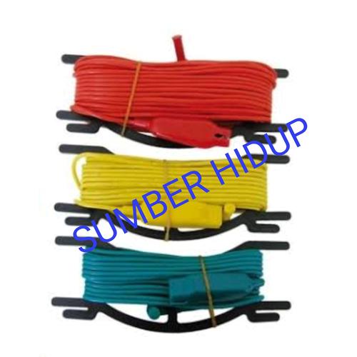 Jual Kabel Earth Grounding Tester Cable Ground Meter Merah Kuning Hijau ...