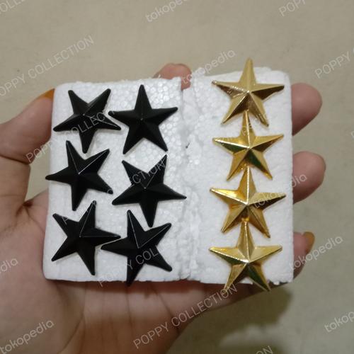 Jual PIN BINTANG LOGAM HITAM - PANGKAT BINTANG LOGAM BUAT DI TOPI DAN ...