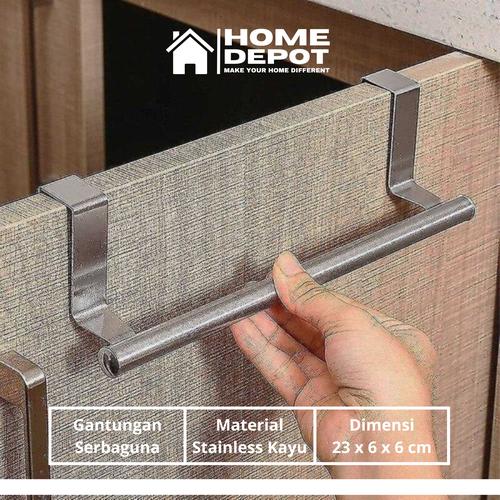Jual Gantungan Handuk Stainless Steel Rak Hanger Tempat Holder Lap ...