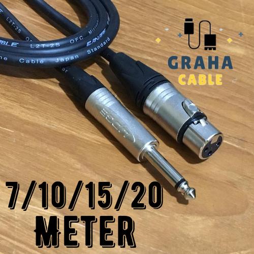 Jual Kabel Mic Audio Akai Mono to Canon Female 7/10/15/20 Meter Lidge ...