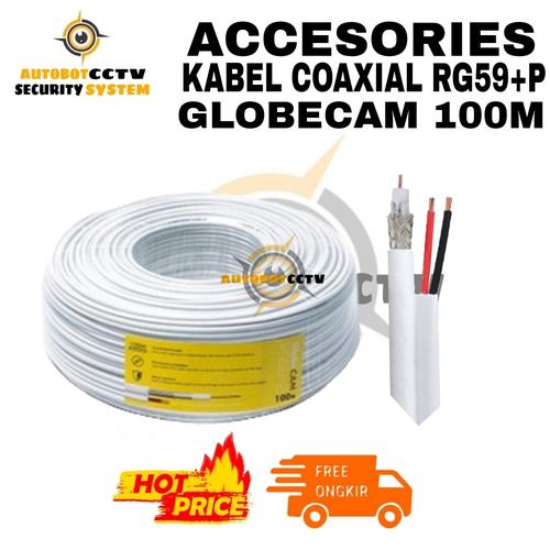 Jual KABEL CCTV RG59+P 100M GLOBECAM KABEL RG59+POWER 100 METER ...