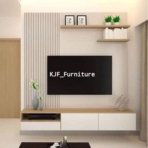 Jual lemati tv back drop tv modern minimalis hpl 200x200 HPL TACO real ...
