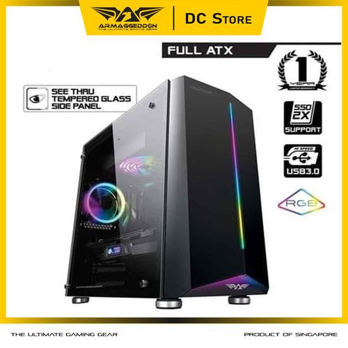 Jual ARMAGGEDDON NIMITZ N7 EXCELLENT FULL ATX GAMING PC CASE - BLACK ...